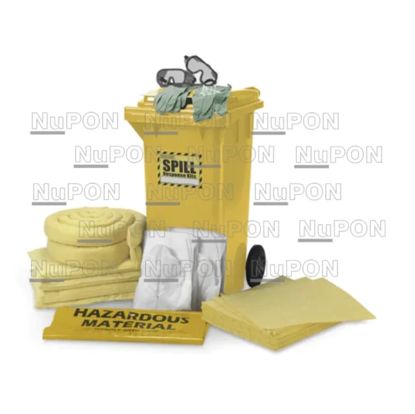 120 litre Dispenser Spill Kit Cart – Chemical Only | NuPon PPE Solutions